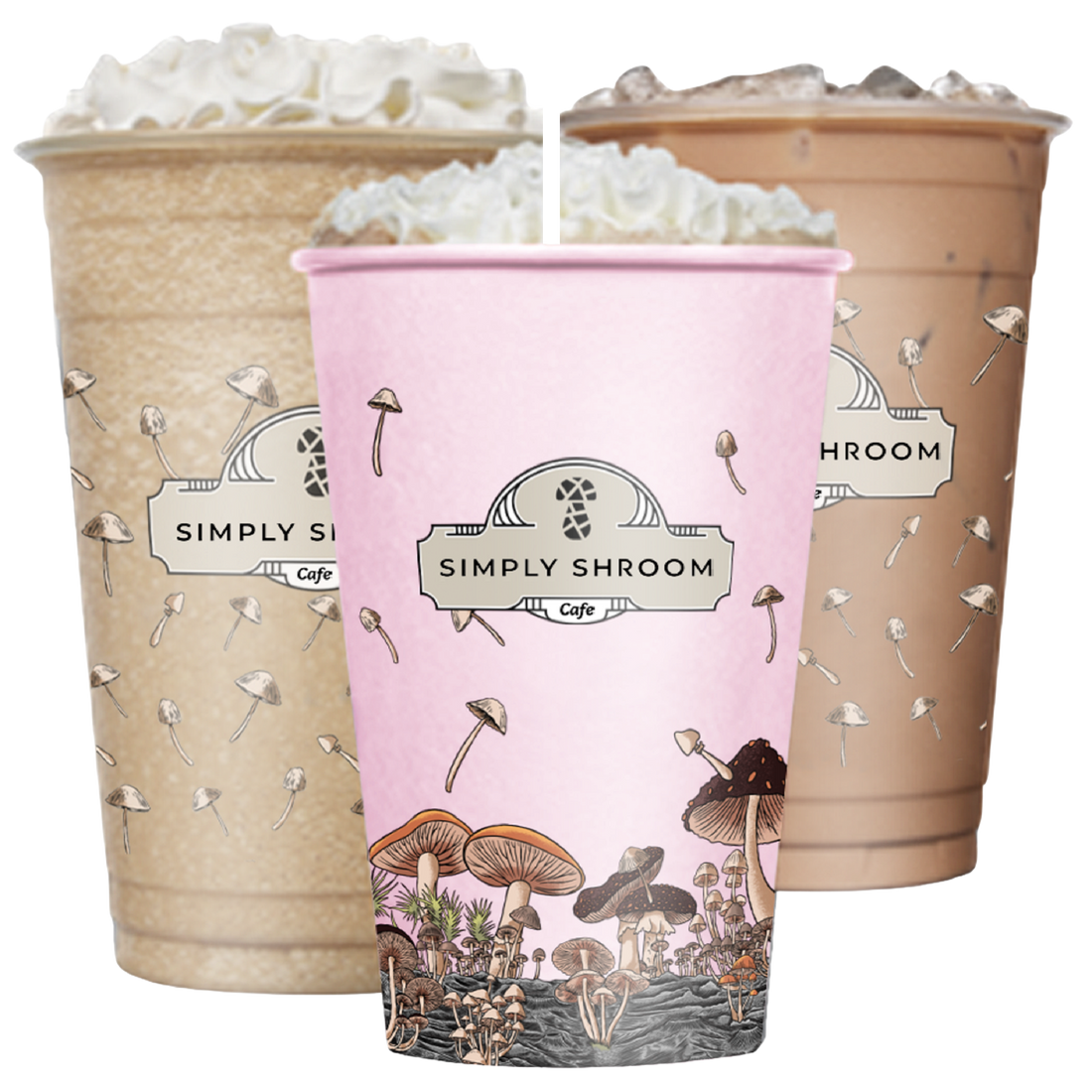 Specialty Lattes and Frappes – Simply Shroom